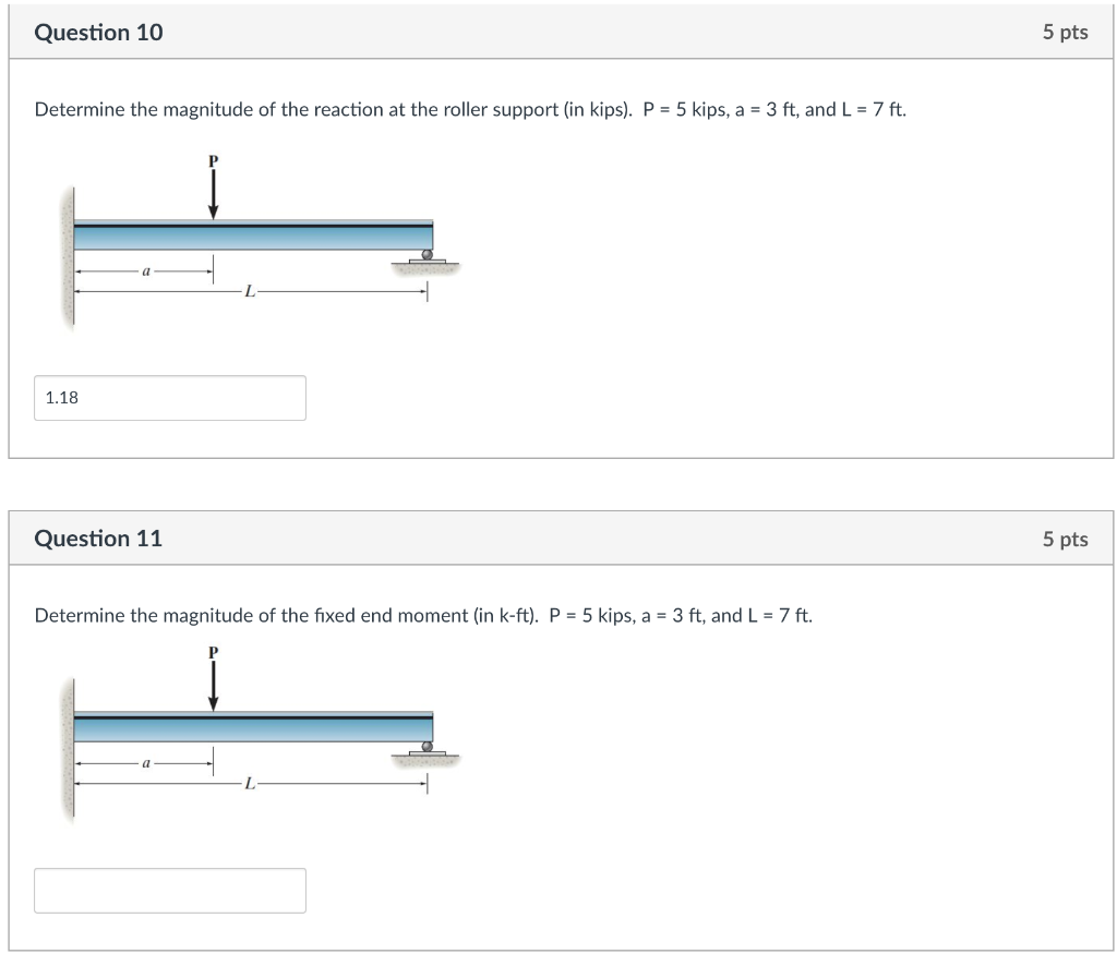 Solved Question 10 5 pts Determine the magnitude of the | Chegg.com