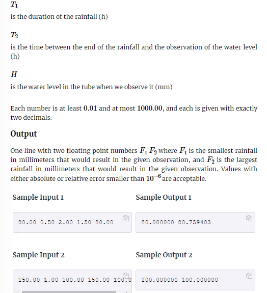 Solved Rain Fall Rainfall is measured in millimeters. The | Chegg.com