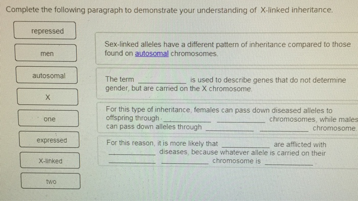 Solved Complete the following paragraph to demonstrate your | Chegg.com