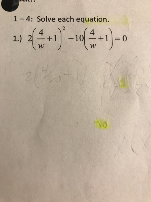 Solved 1-4: Solve each equation. 4 5.) Solve m-2b2 -2c2 | Chegg.com
