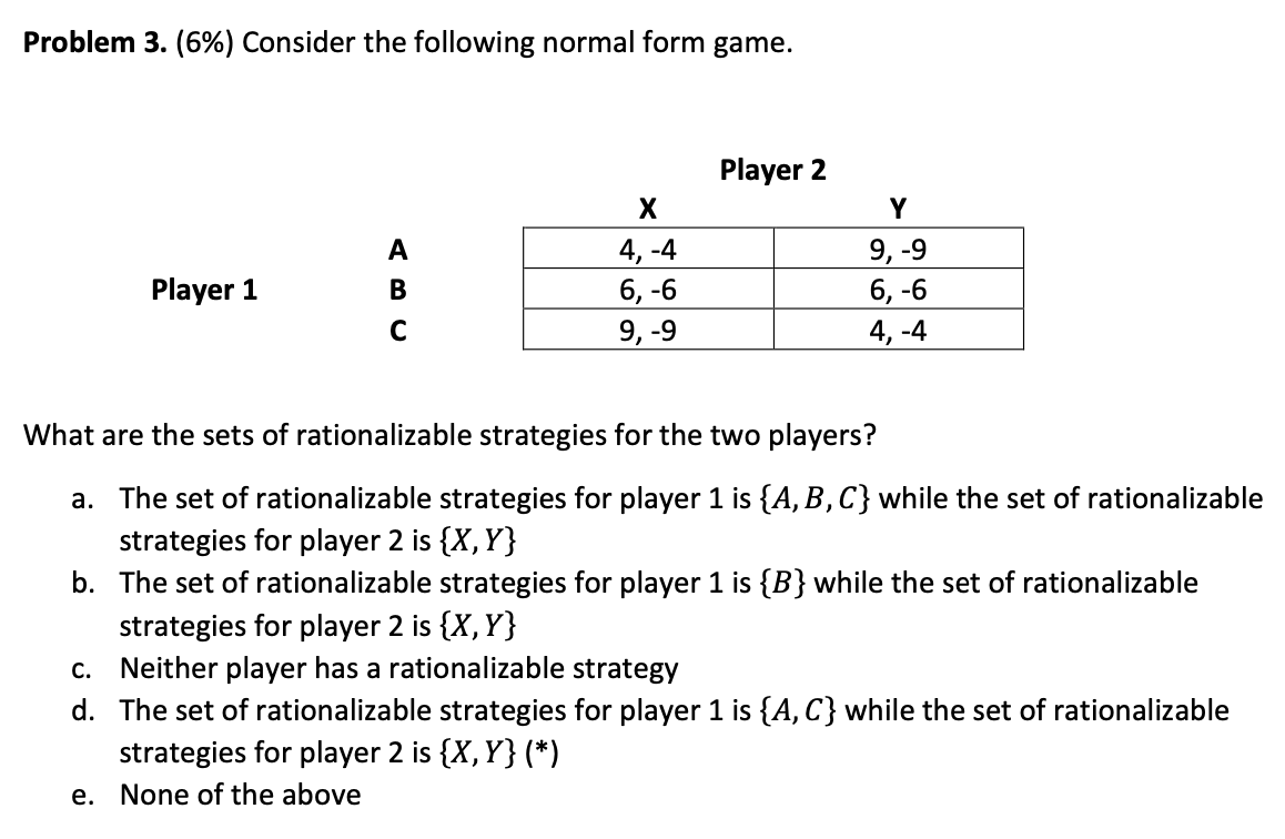 Solved Problem 3. (6%) Consider the following normal form | Chegg.com