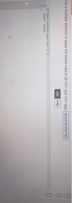 Solved Ise a multiple selector to apply the below rules to | Chegg.com