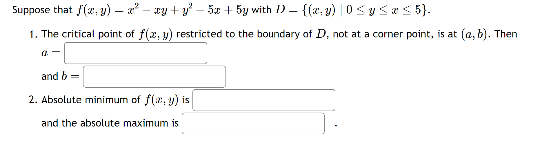 Solved Apply a second derivative to identify a critical | Chegg.com