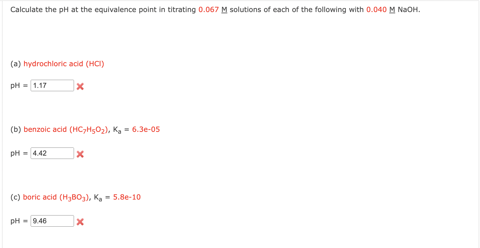 Solved Calculate the pH at the equivalence point in | Chegg.com