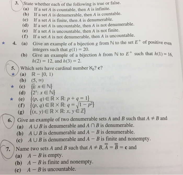Solved 1 Prove That The Following Sets Are Denumerable A