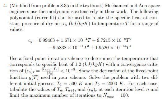 Solved 4. (Modified from problem 8.35 in the textbook) | Chegg.com