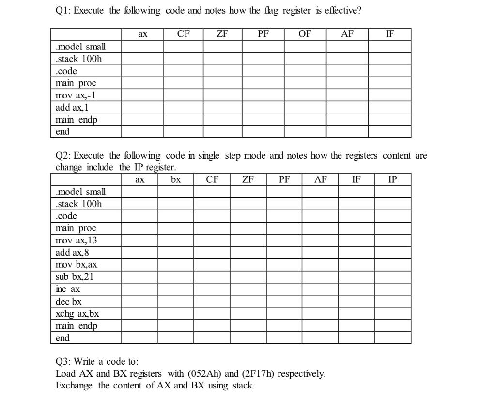 Solved Q1: Execute the following code and notes how the flag | Chegg.com