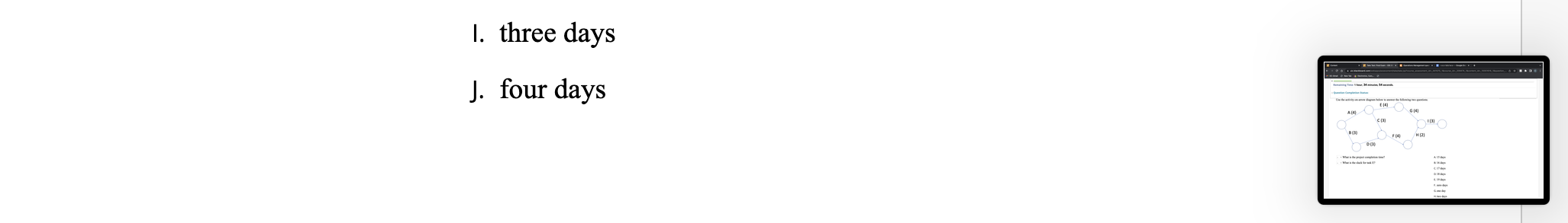 Solved Use the activity-on-arrow diagram below to answer the | Chegg.com