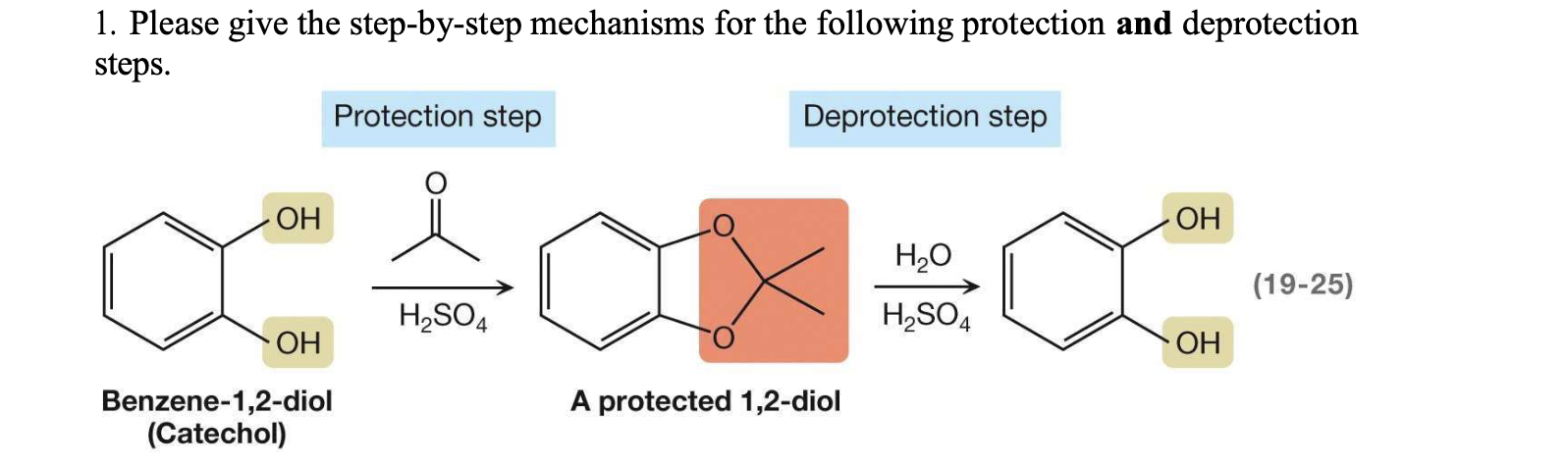 Solved 1. Please give the step-by-step mechanisms for the | Chegg.com