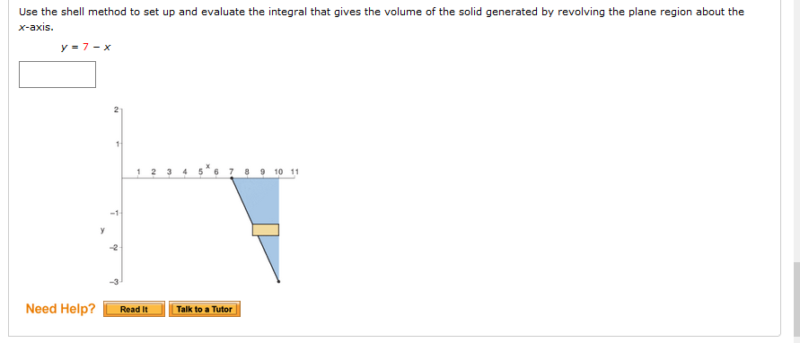 Solved Use the shell method to set up and evaluate the | Chegg.com