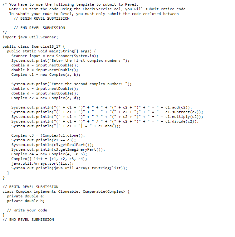 Solved *13.17 (MATH: THE COMPLEX CLASS) A complex number is | Chegg.com
