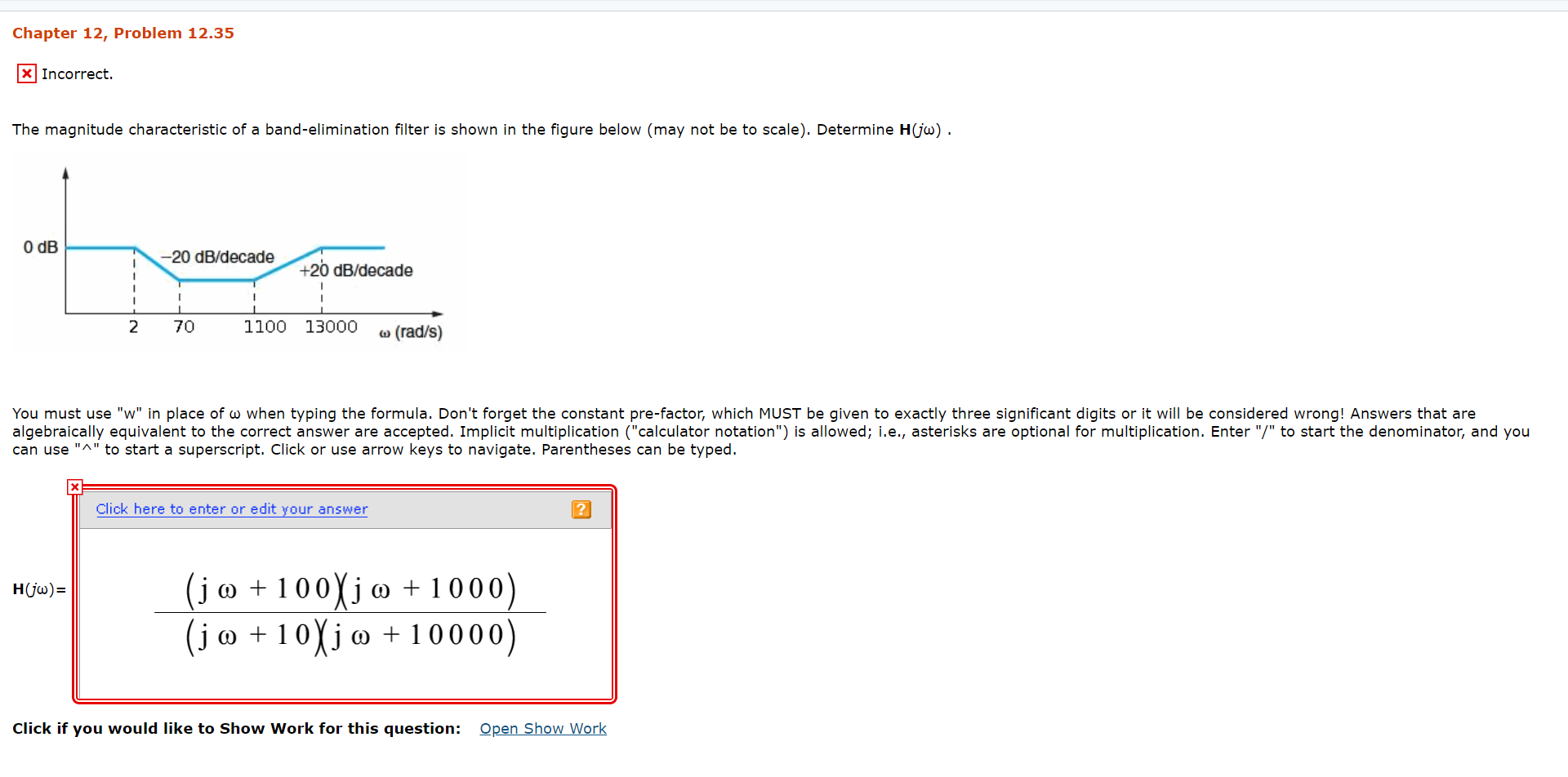 Solved Chapter 12, Problem 12.35 x Incorrect. The magnitude | Chegg.com
