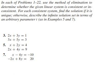 Solved In each of Problems 1−22, use the method of | Chegg.com