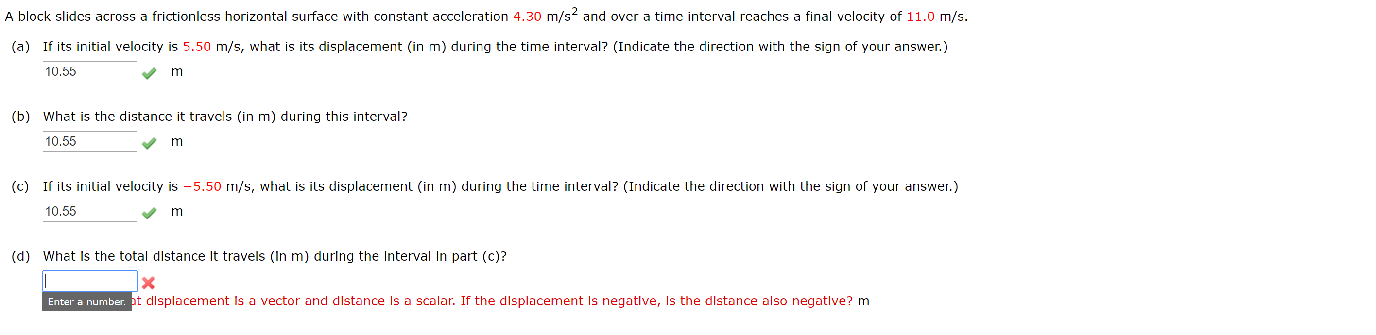 Solved A block slides across a frictionless horizontal | Chegg.com