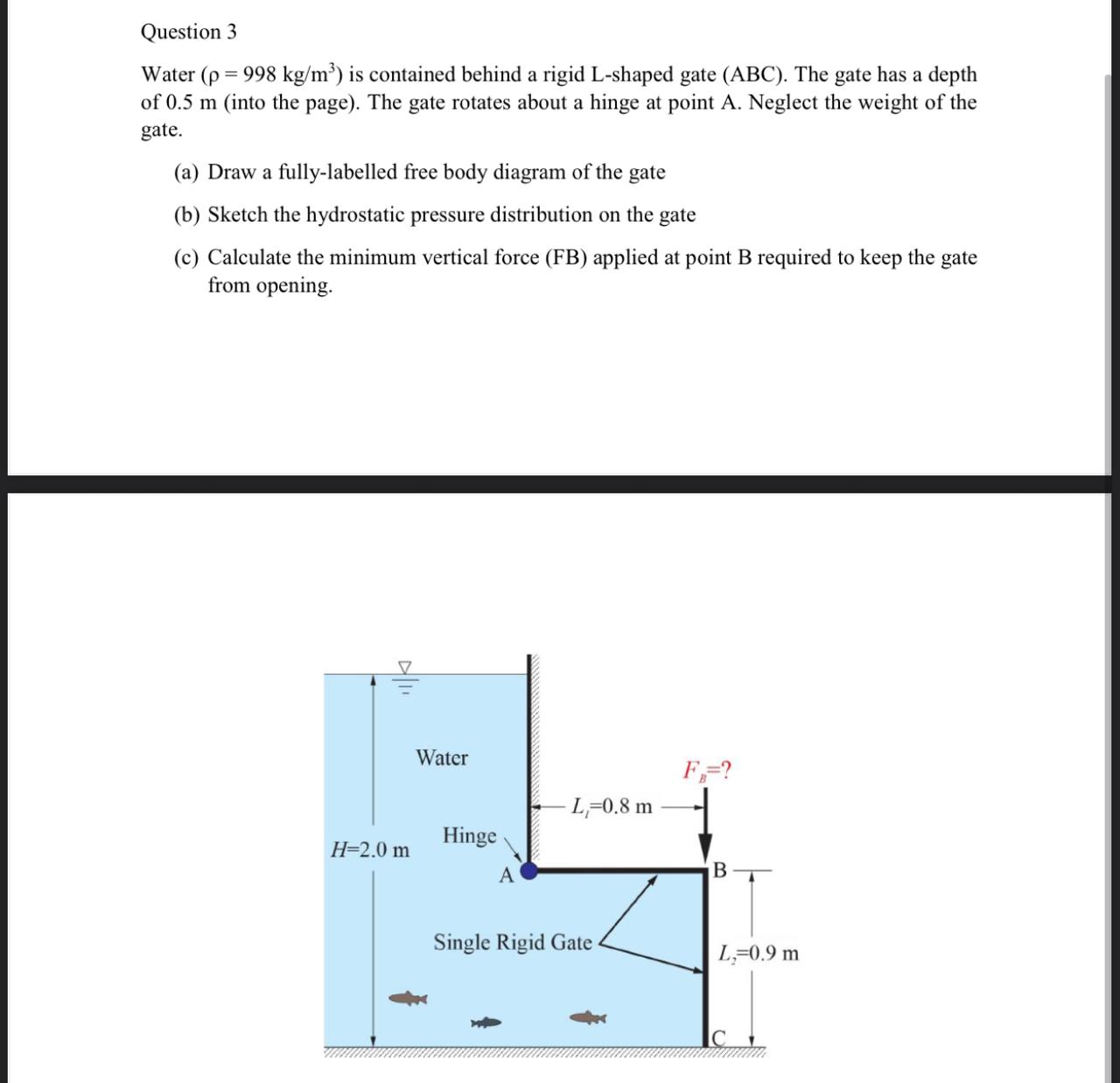Question 3 ﻿Water | Chegg.com