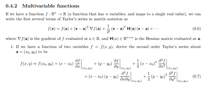 Solved 0.4.2 Multivariable functions If we have a function f | Chegg.com