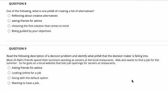 Solved QUESTIONS Out of the following what is one pitfall of | Chegg.com
