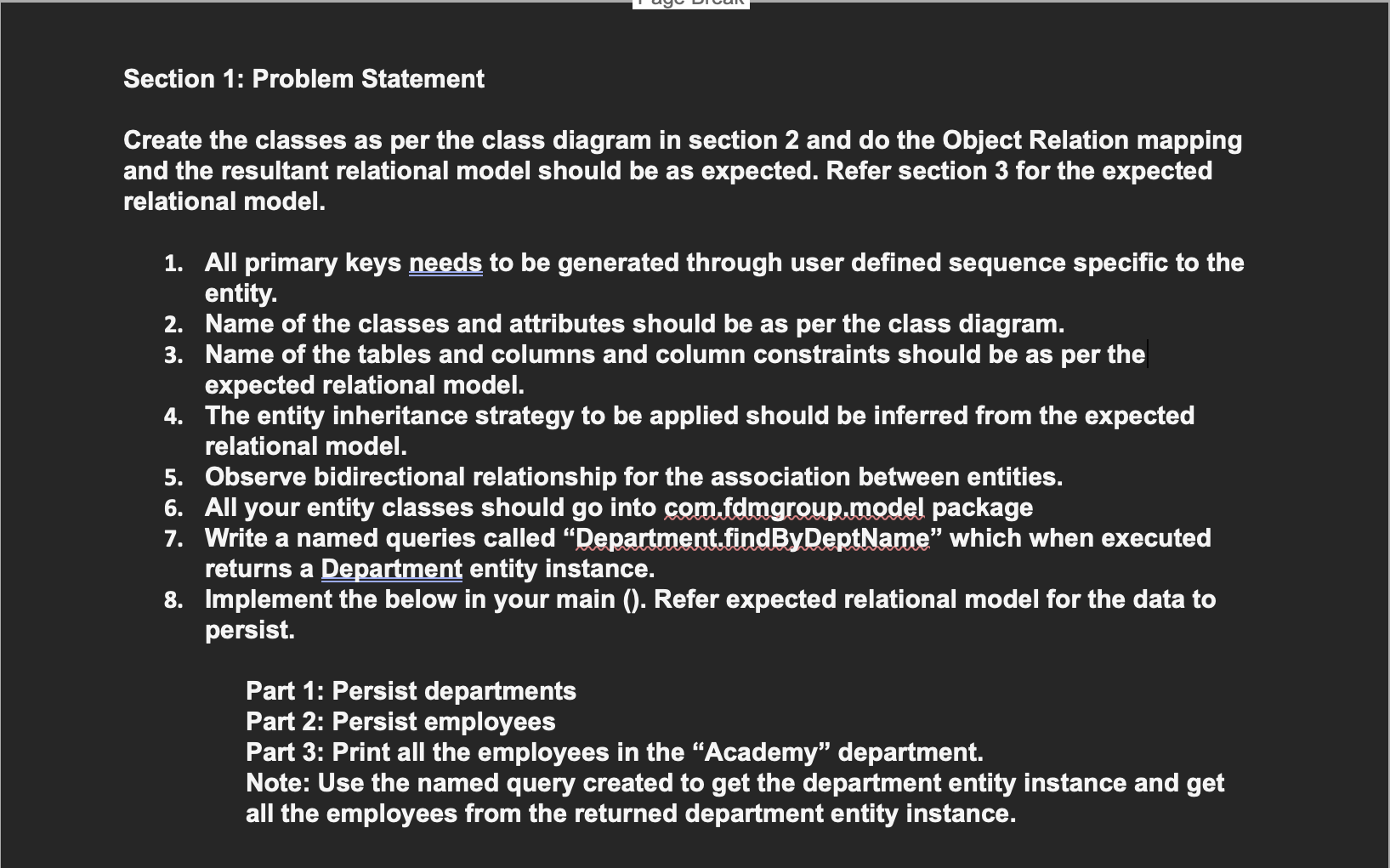 Solved Section 1 Problem Statement Create The Classes As