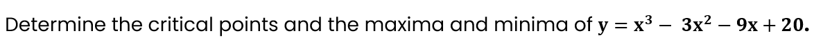 Solved Determine the critical points and the maxima and | Chegg.com