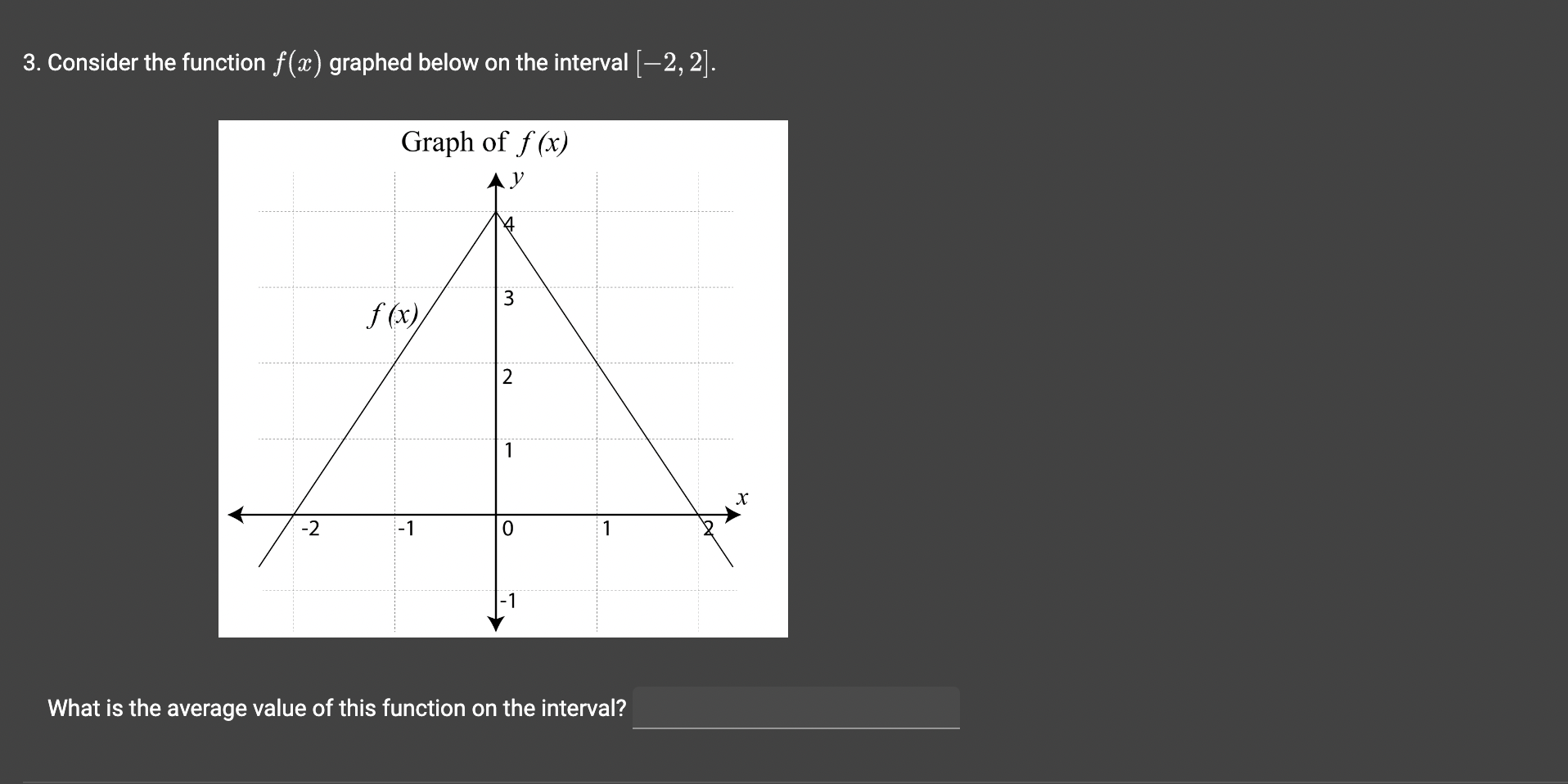 Solved 3. Consider the function \\( f(x) \\) graphed below | Chegg.com