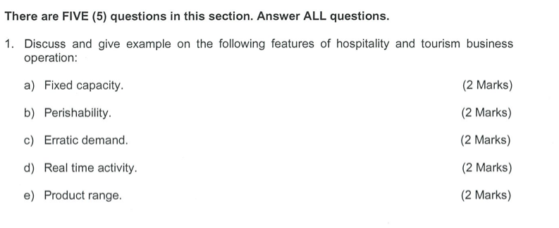 Solved There are FIVE (5) questions in this section. Answer | Chegg.com