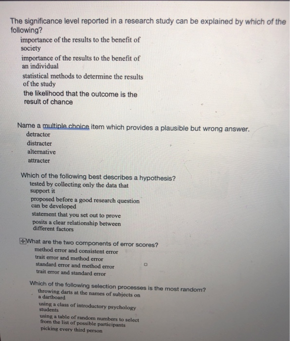 Solved The significance level reported in a research study | Chegg.com