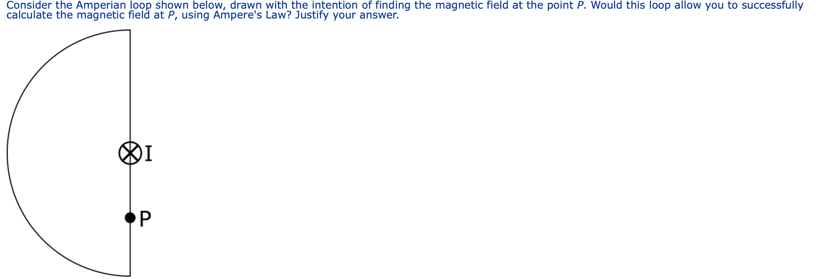 Solved Consider the Amperian loop shown below, drawn with | Chegg.com