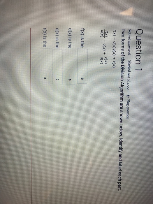 Solved Question 1 Not yet answered Marked out of 400 r Flag | Chegg.com Solved Question 1 Not yet answered Marked out of 400 r Flag | Chegg.com