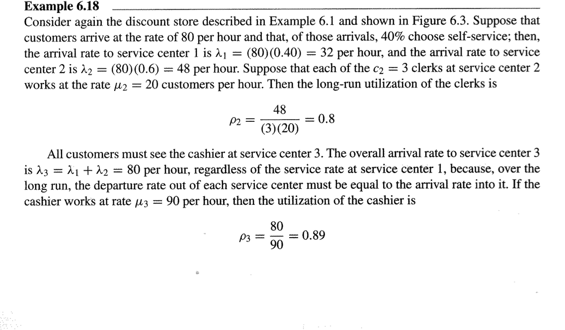 Solved In Example 6.18, suppose that the overall arrival | Chegg.com