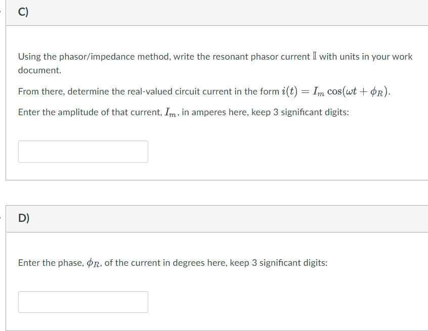 Solved = In a series resonant RLC circuit shown in the | Chegg.com