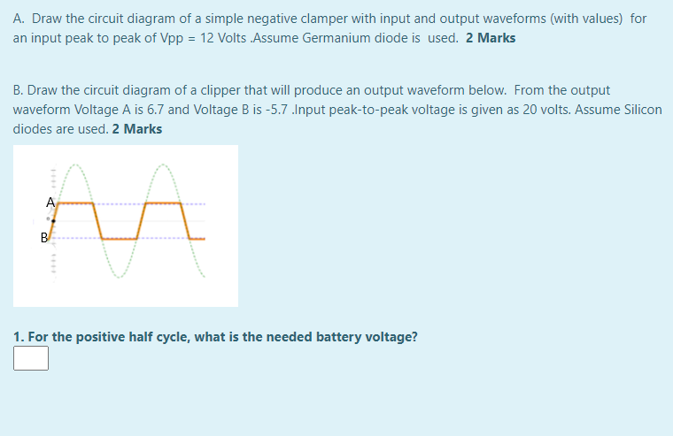 Solved A. Draw the circuit diagram of a simple negative | Chegg.com