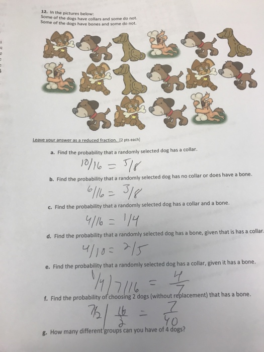 Solved 12. In the pictures below: Some of the dogs have | Chegg.com