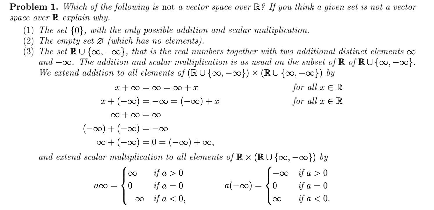 Solved Problem 1. Which of the following is not a vector | Chegg.com