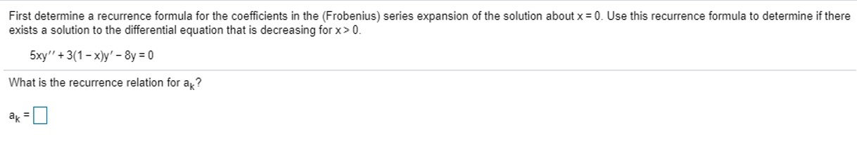Solved First Determine A Recurrence Formula For The