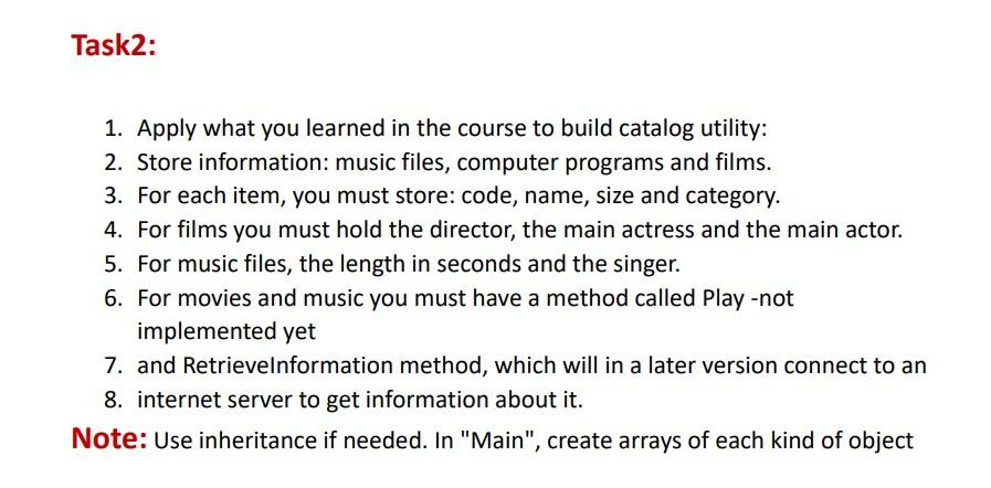 Solved Task2: 1. Apply what you learned in the course to | Chegg.com