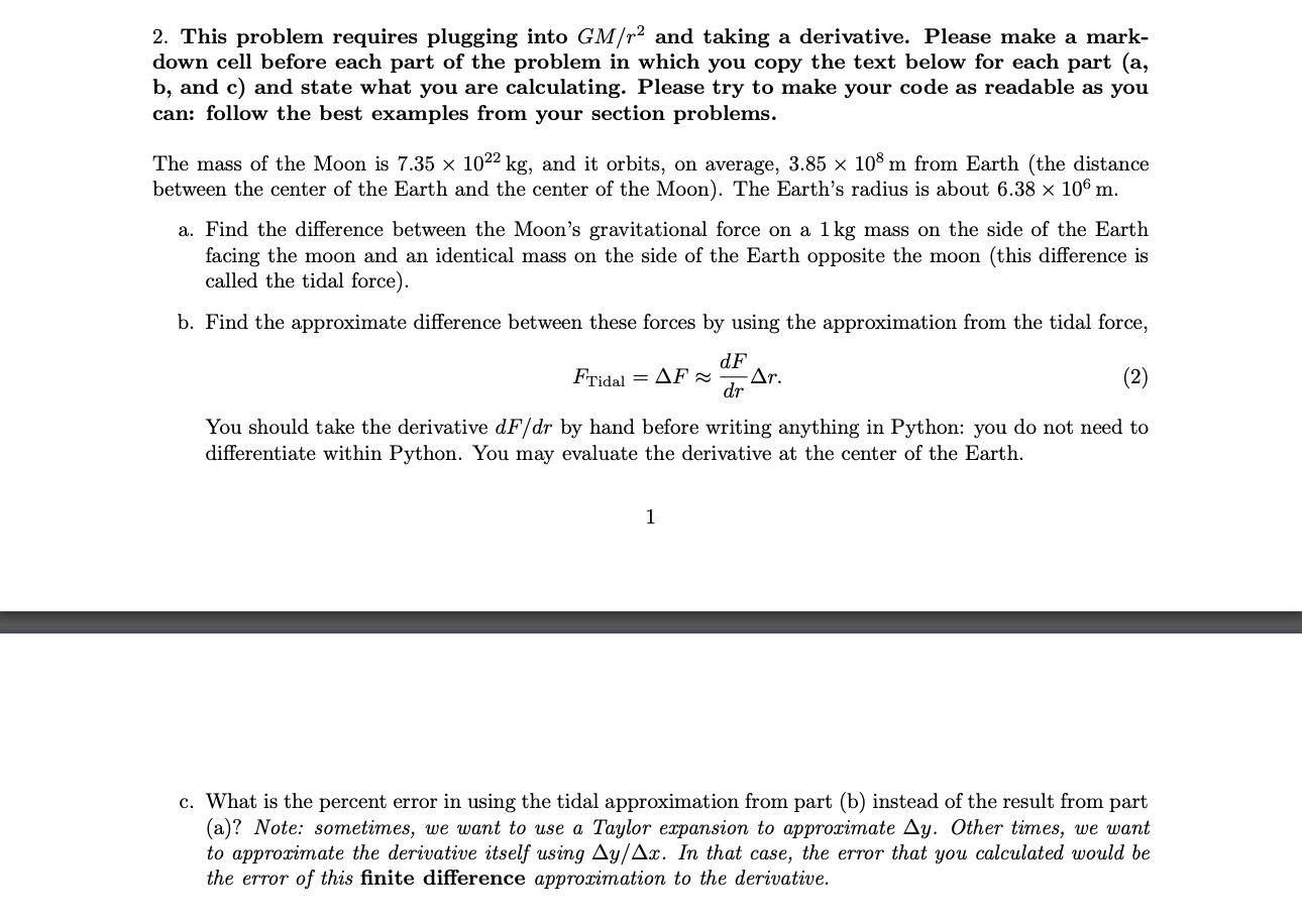 Solved Problem is meant to be coded into python but I just | Chegg.com