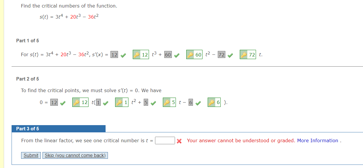 Solved Find the critical numbers of the function. | Chegg.com