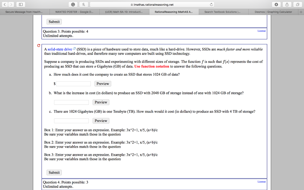 Solved ED imathas.rationalreasoning.net Secure Message fronm | Chegg.com