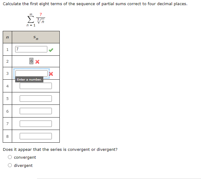 Solved Calculate the first eight terms of the sequence of | Chegg.com