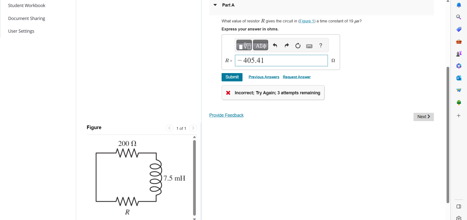 Solved Student Workbook Part A Document Sharing What value | Chegg.com
