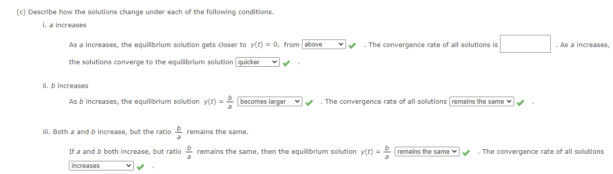 Solved Consider the differential equation dy = -ay + b, dt | Chegg.com