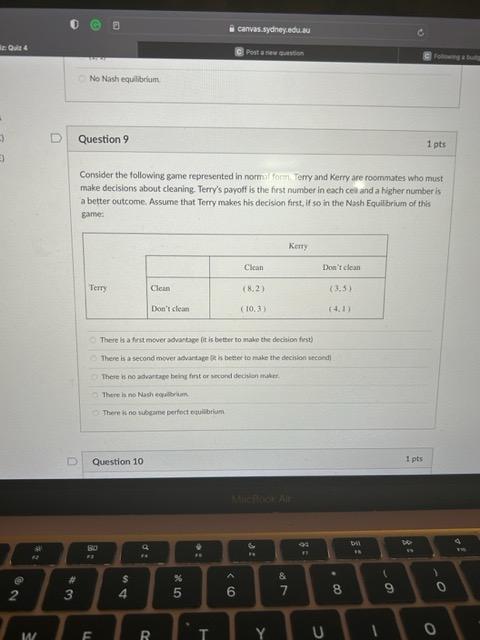 Solved Consider the following game represented in normil | Chegg.com