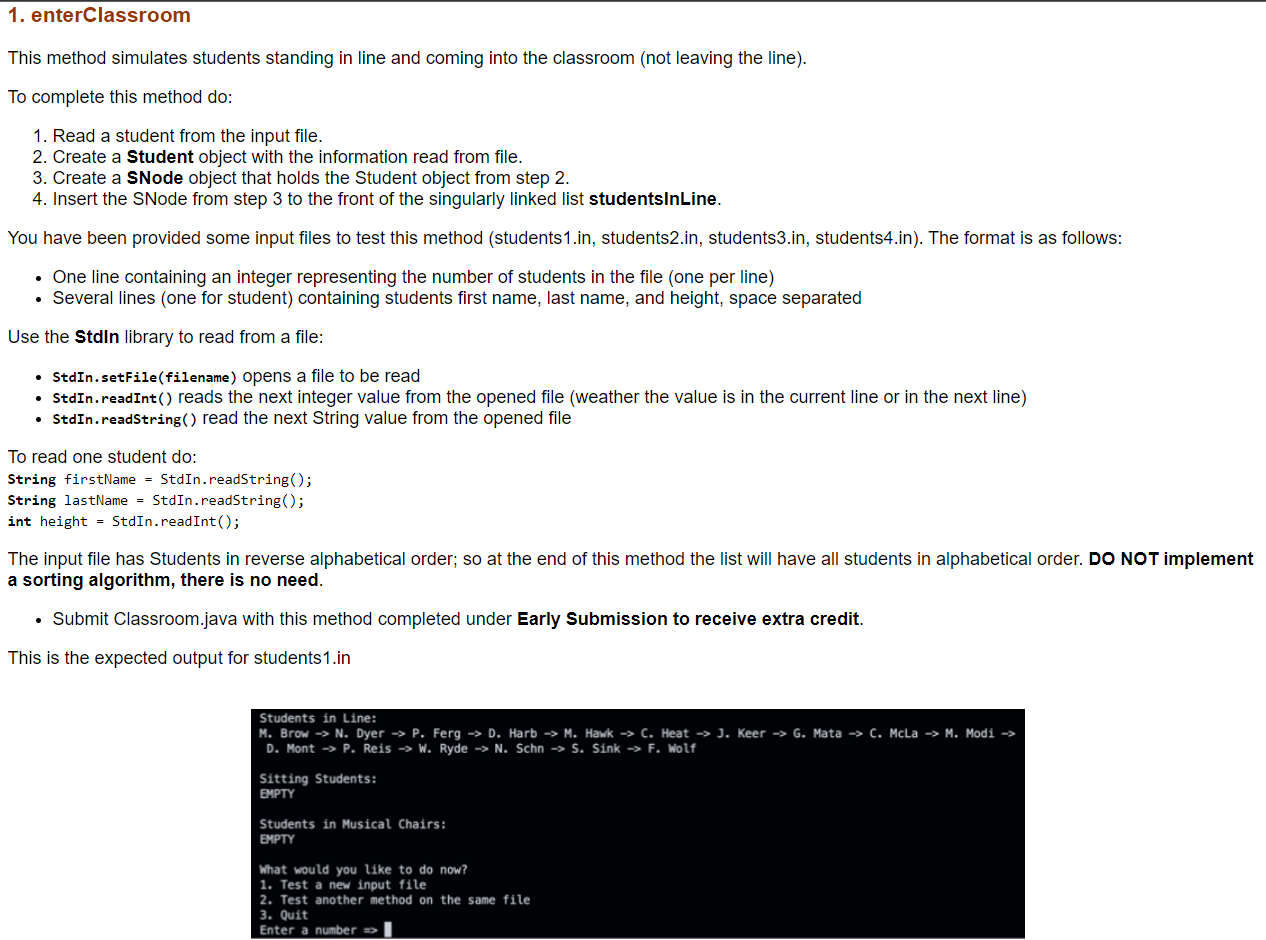 Solved Hi, I just need to get this one method done by Friday | Chegg.com
