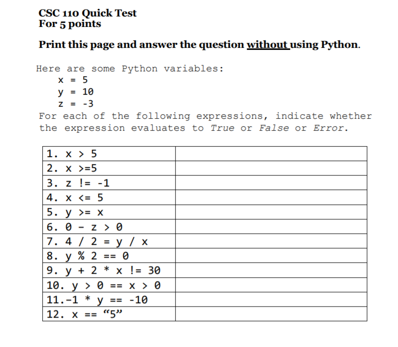 Solved For each of the expressions in the attached pdf, | Chegg.com