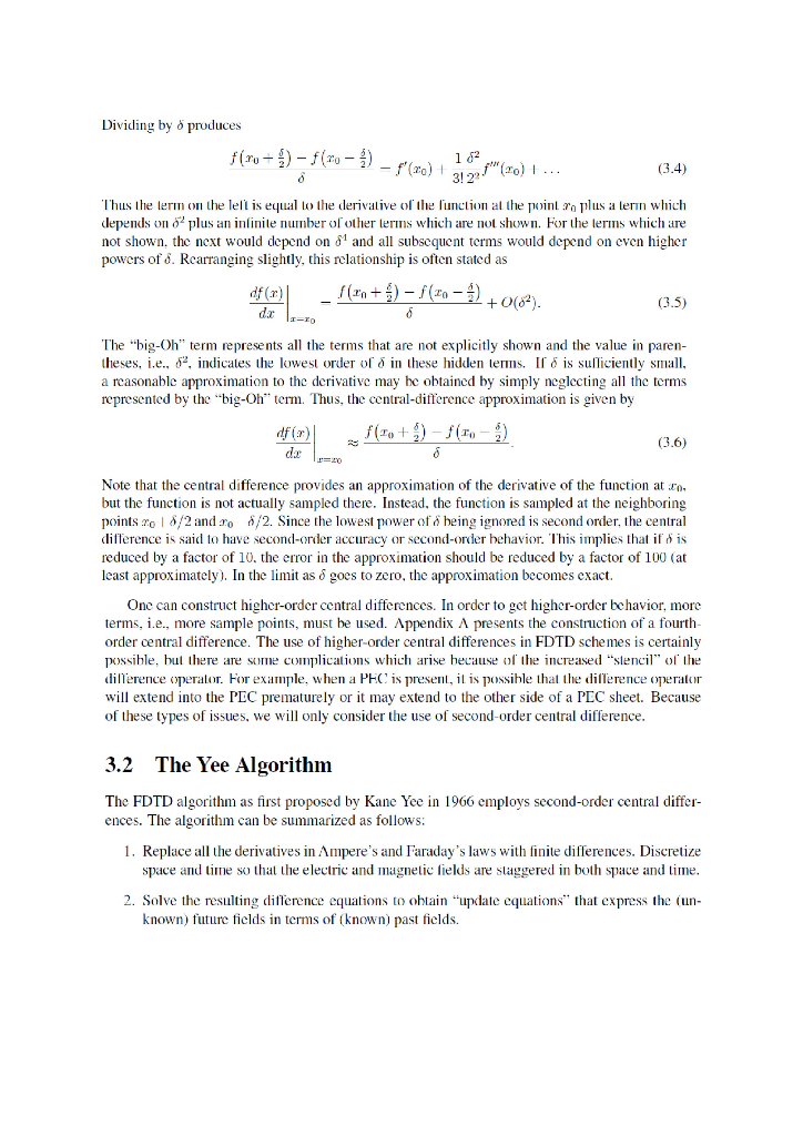 3.1 Introduction The finite-difference time-domain | Chegg.com