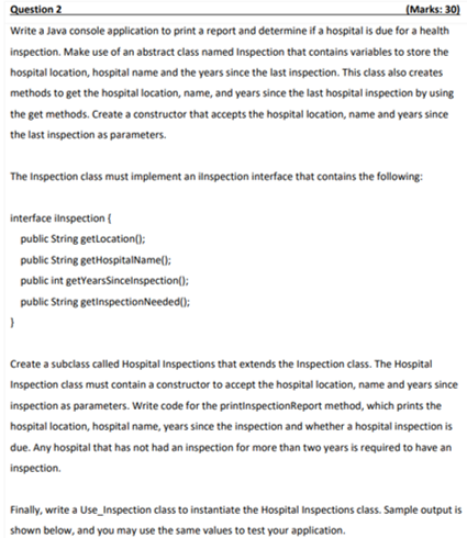 Solved Write a Java console application to print a report | Chegg.com