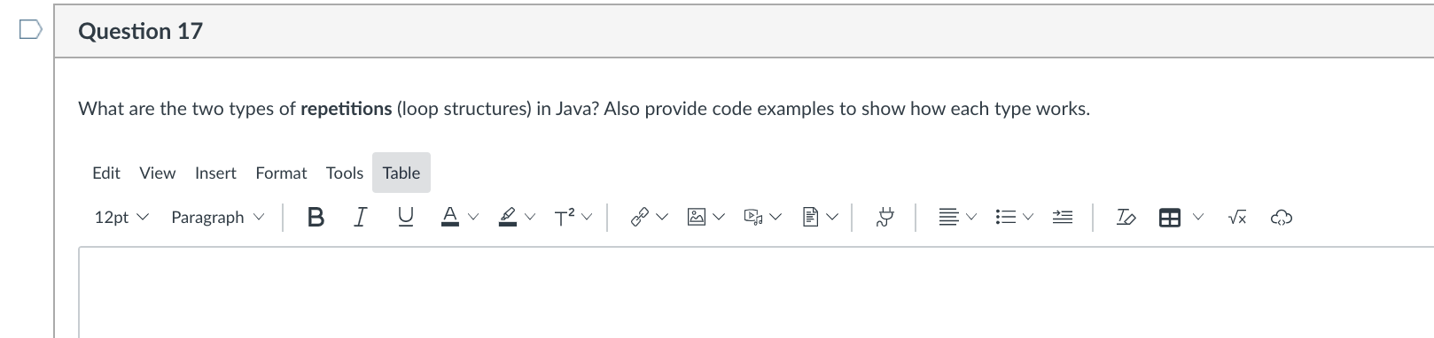 Solved Question 17 What are the two types of repetitions | Chegg.com