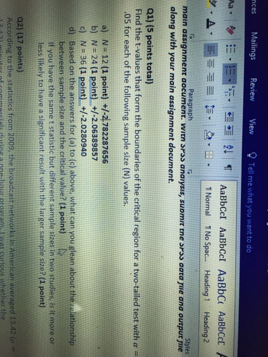 Solved Find the t-values that form the boundaries of the | Chegg.com