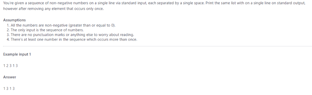 Solved You're given a sequence of non-negative numbers on a | Chegg.com