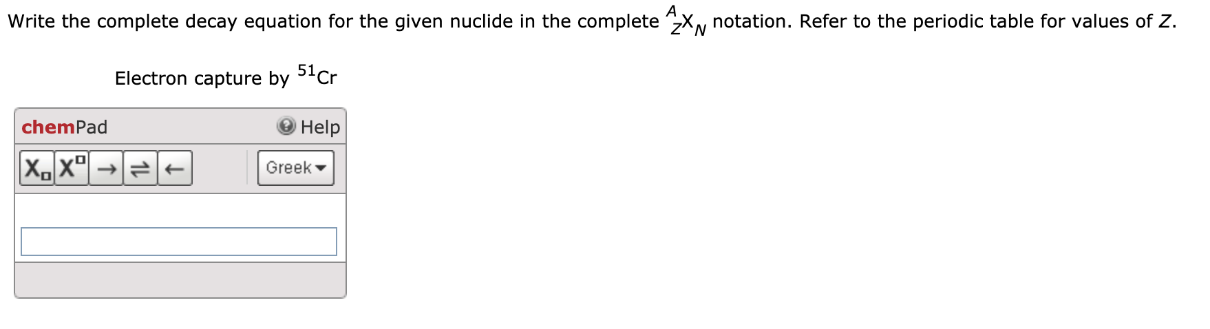 Solved Write the complete decay equation for the given | Chegg.com